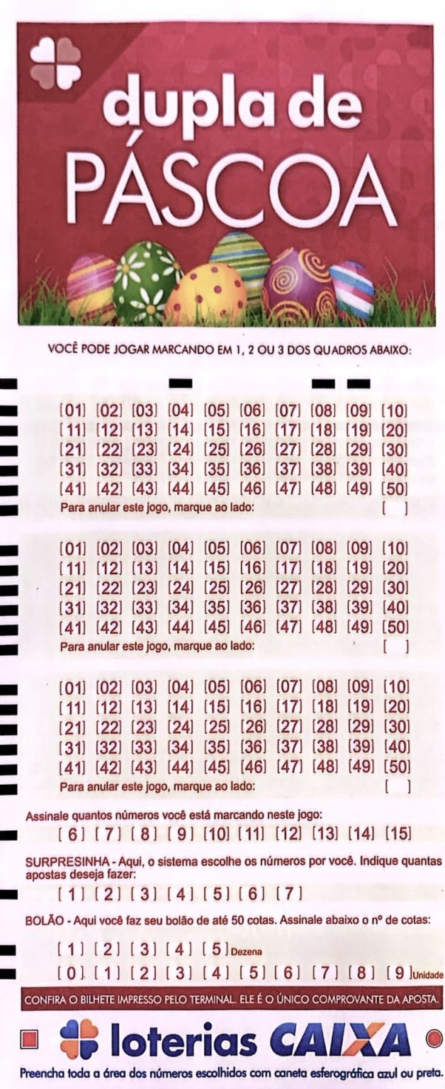 Como jogar na Dupla Sena de Páscoa 2024? Descubra aqui!